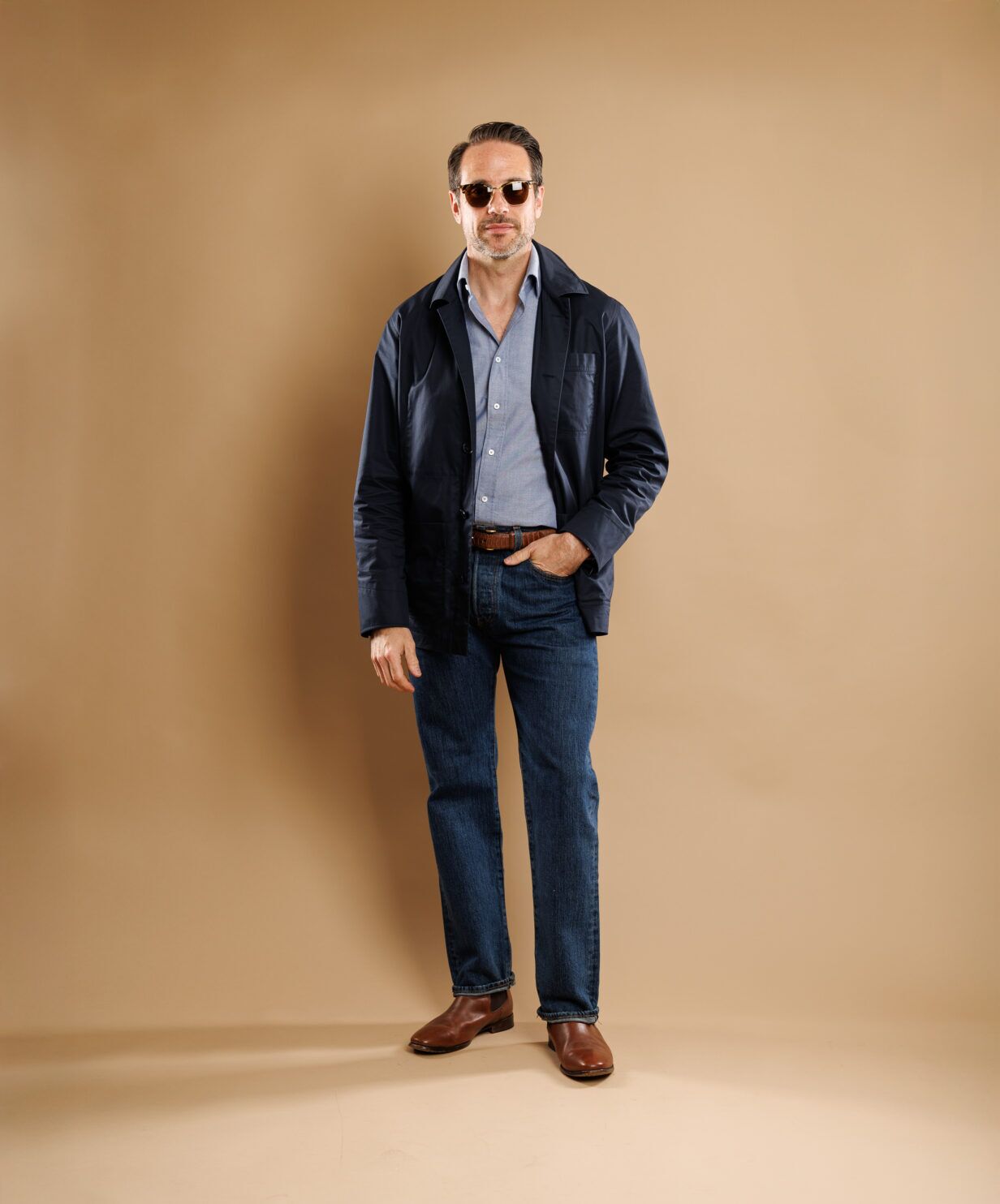 Navy Chore Coat: The Perfect Blazer Alternative for Men | He Spoke Style
