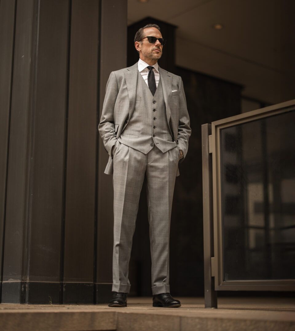 Gray Glen Check Suit James Bond Style | He Spoke Style